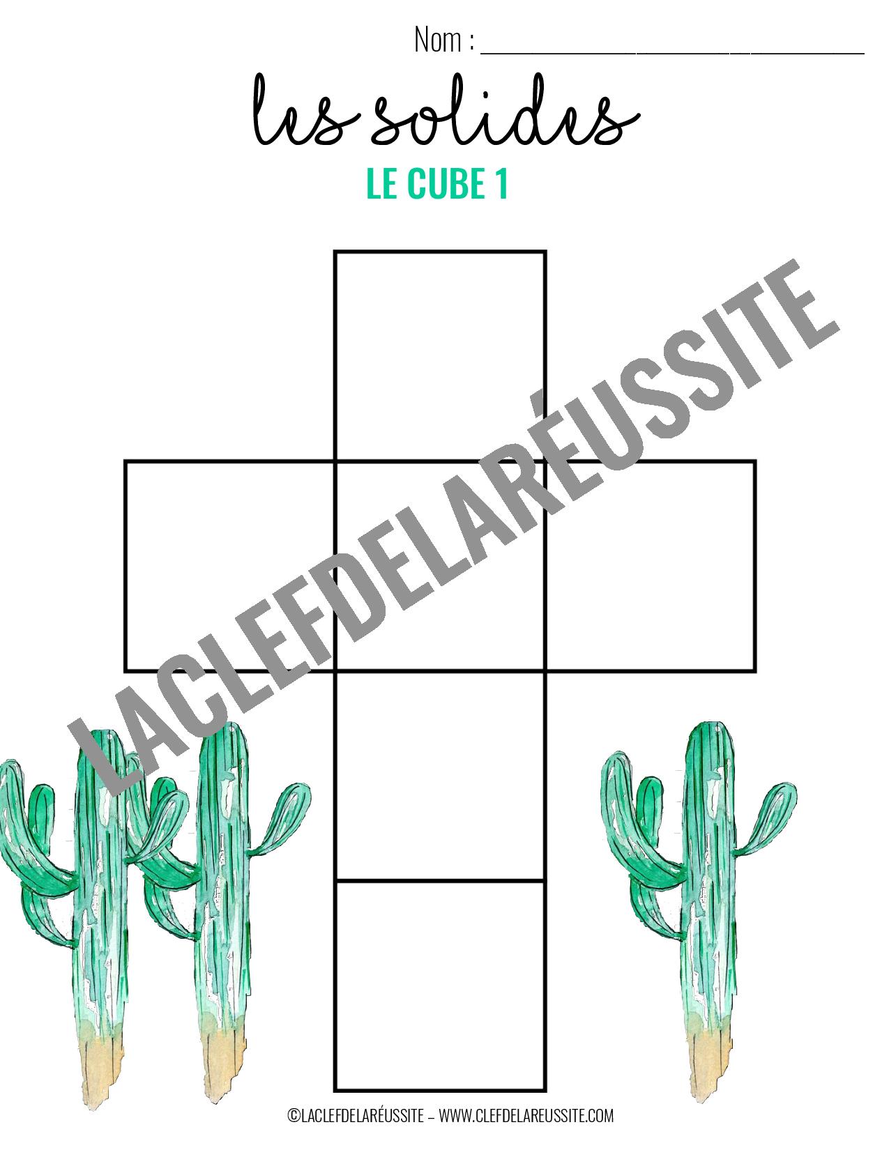 DÉVELOPPEMENT DES CUBES - MODÈLE 4 - La Clef de la Réussite