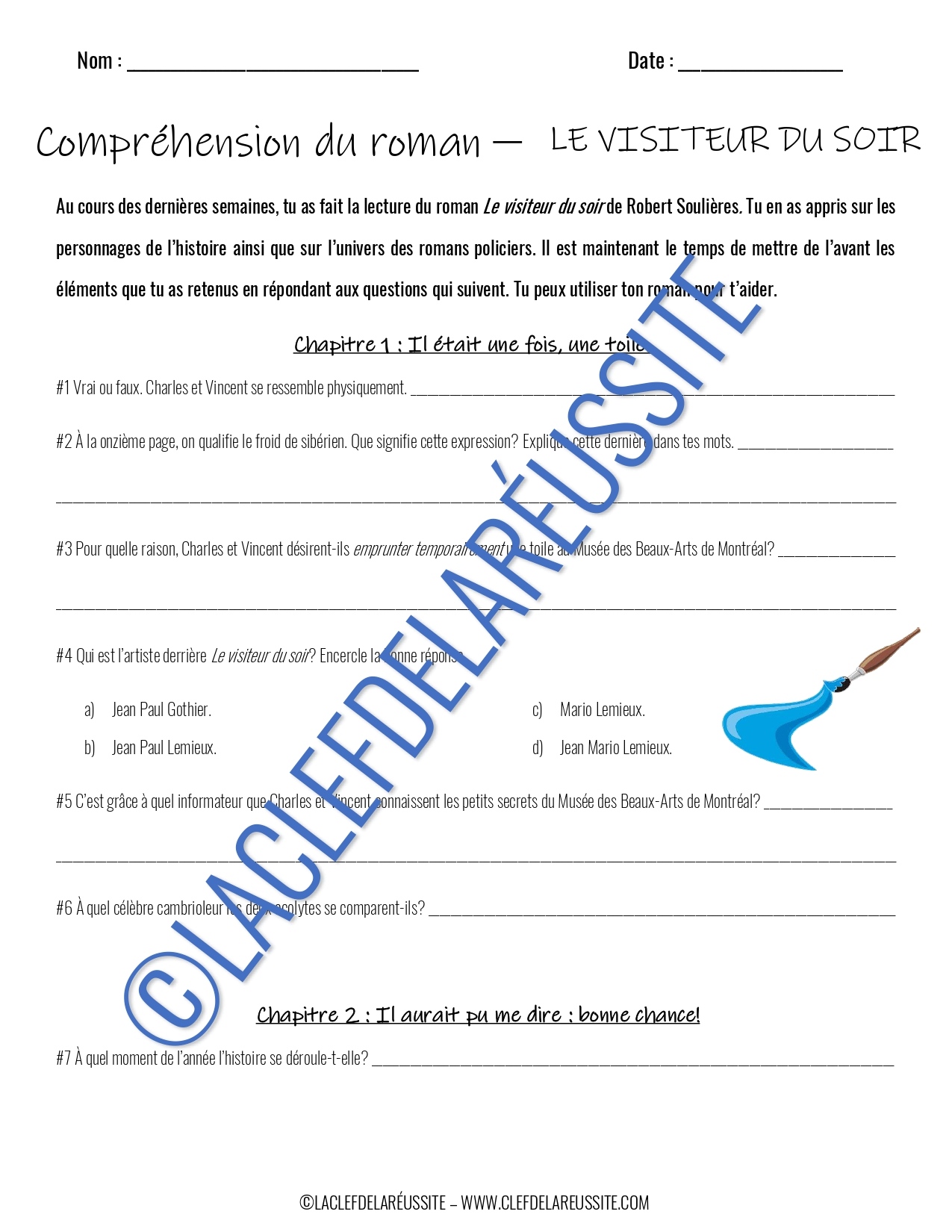 LE VISITEUR DU SOIR - La Clef de la Réussite